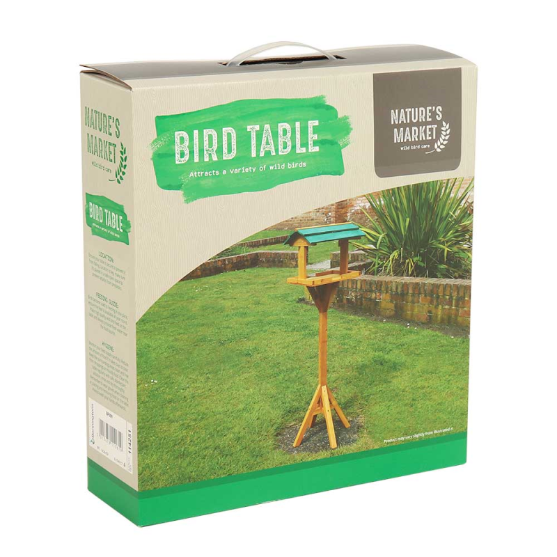 Traditional Wooden Bird Table | Bonningtons