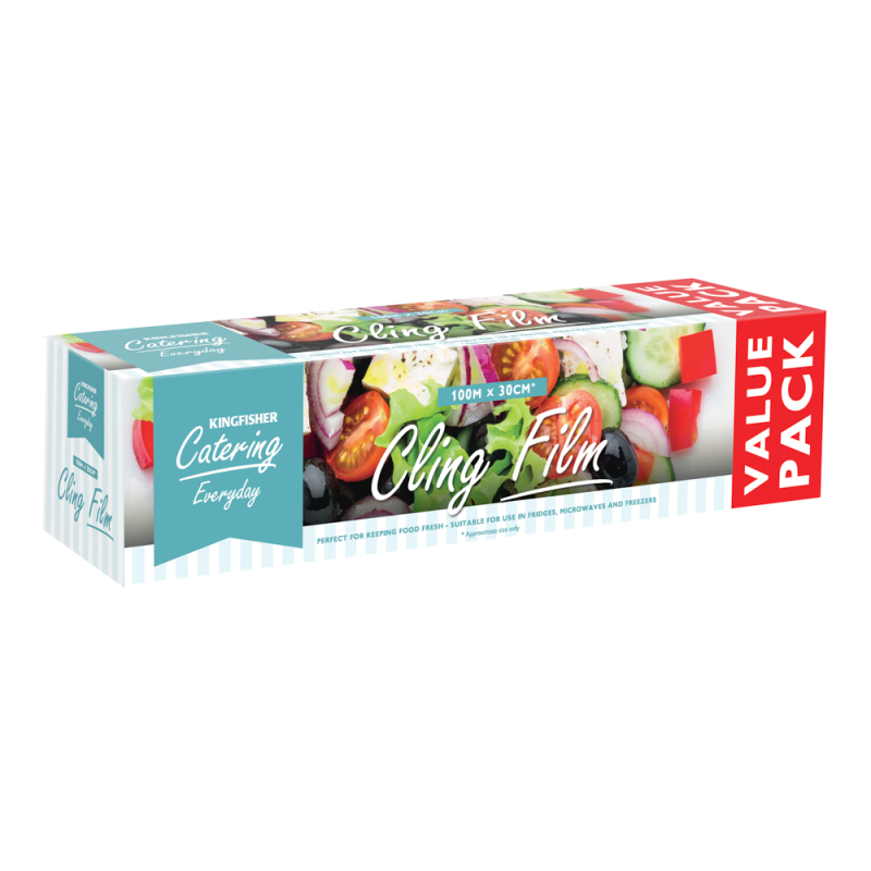 100M X 30Cm Catering Cling Film Wrap | Bonningtons