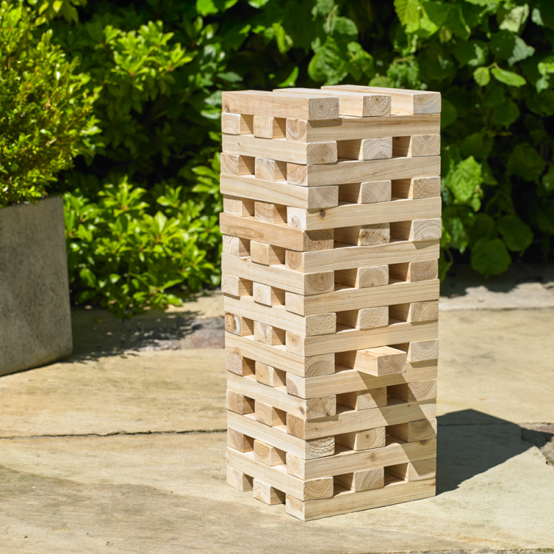 Giant Tower Wooden Blocks | Bonningtons
