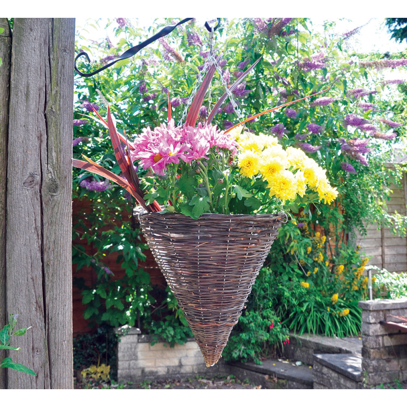 12 Inch Rope Cone Hanging Basket | Bonningtons