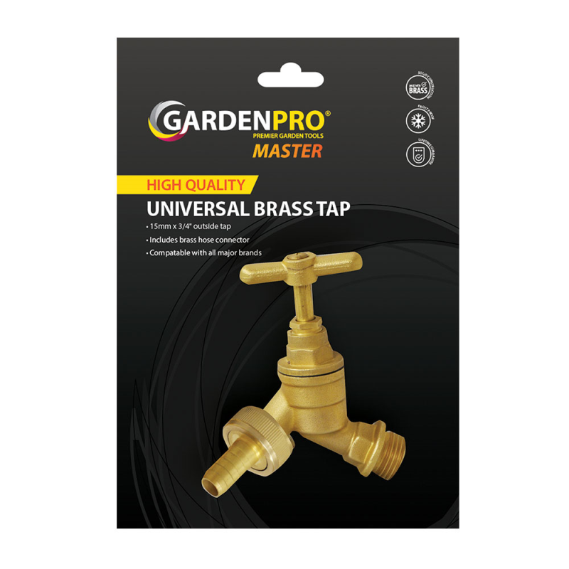 Garden Pro Master Universal Brass Tap | Bonningtons