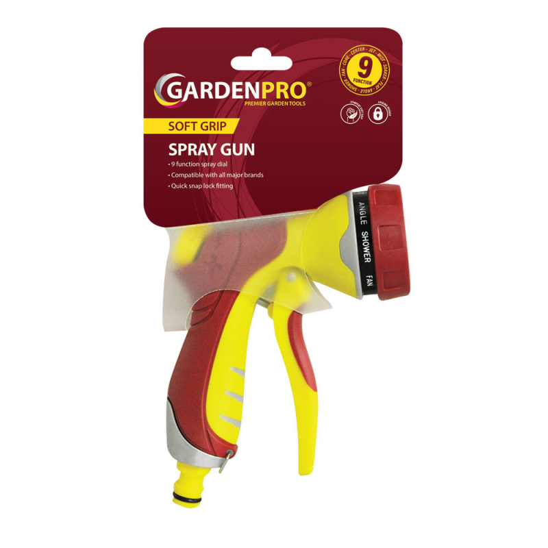 Garden Pro 9 Dial Soft-Grip Deluxe Spray Gun | Bonningtons