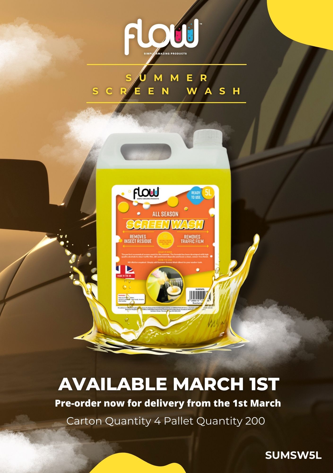Summer Screen Wash Available from 1st March | Bonningtons