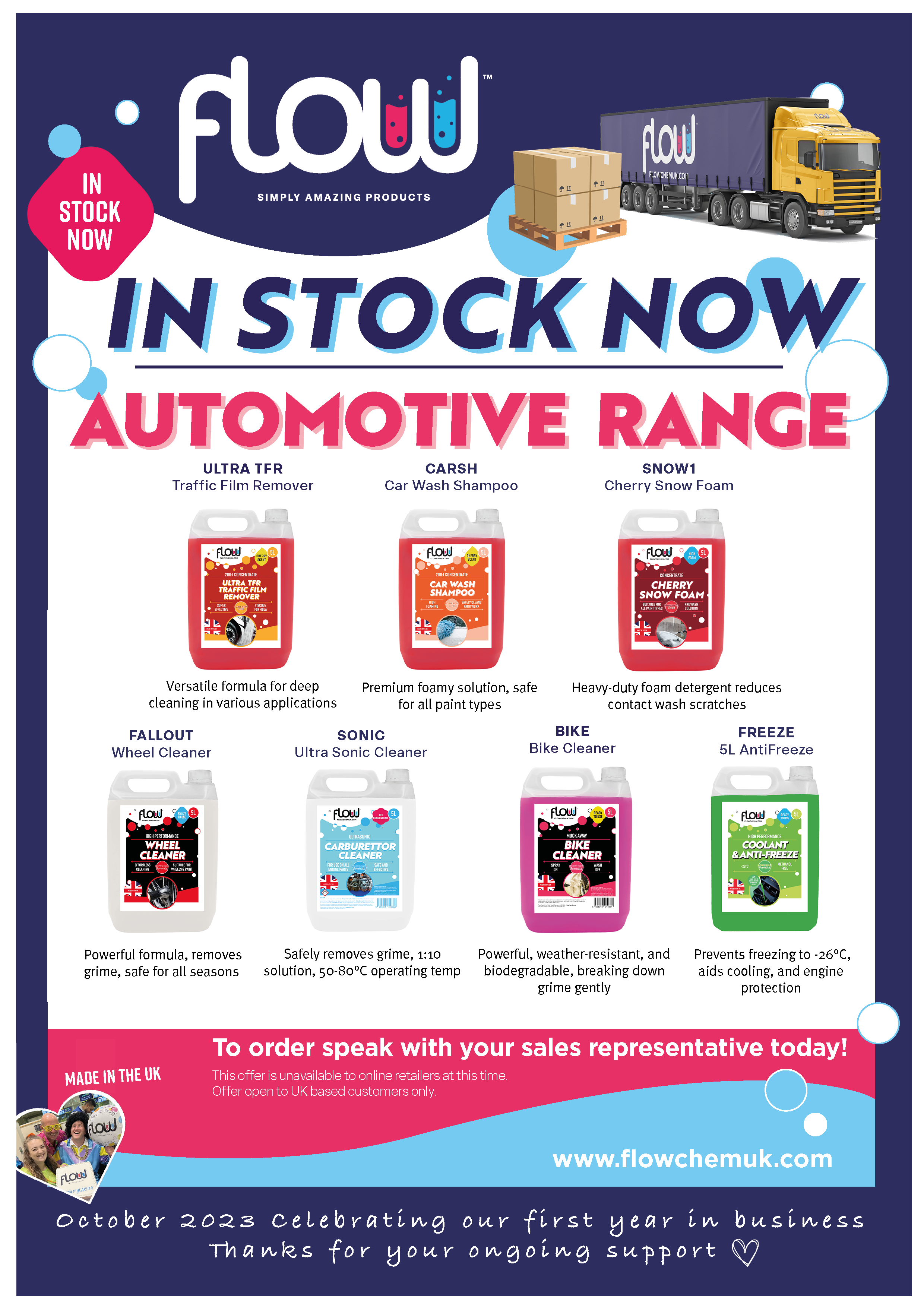 Flow Automotive Range In Stock Now! | Bonningtons